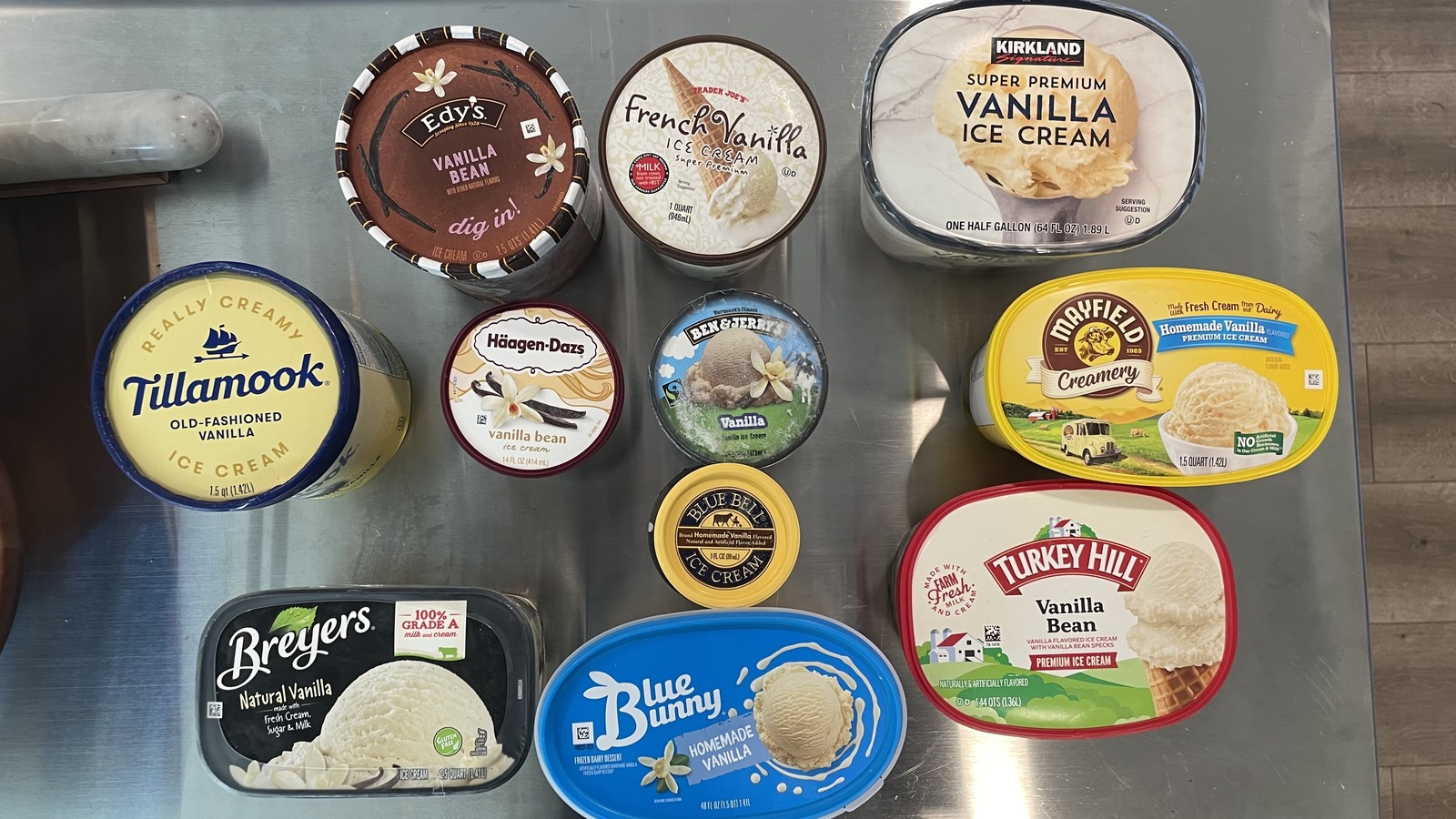 Vanilla ice cream brands store