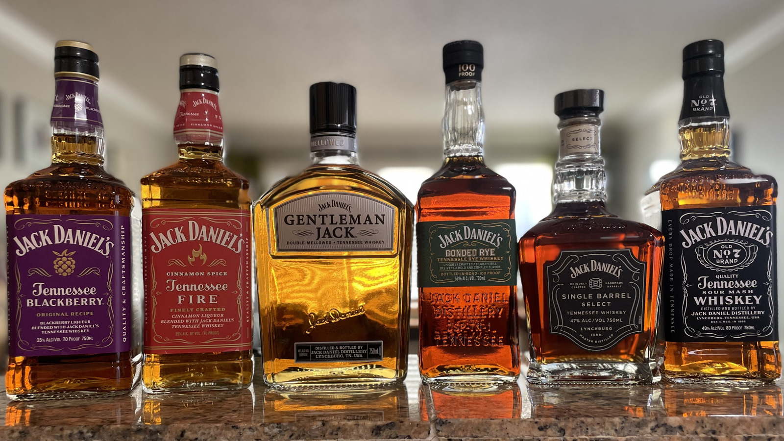 6 Bottles Of Jack Daniel's Whiskey, Ranked Worst To Best