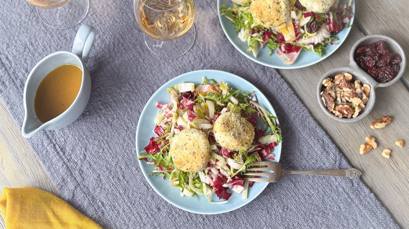 Breaded And Baked Goat Cheese Salad Recipe