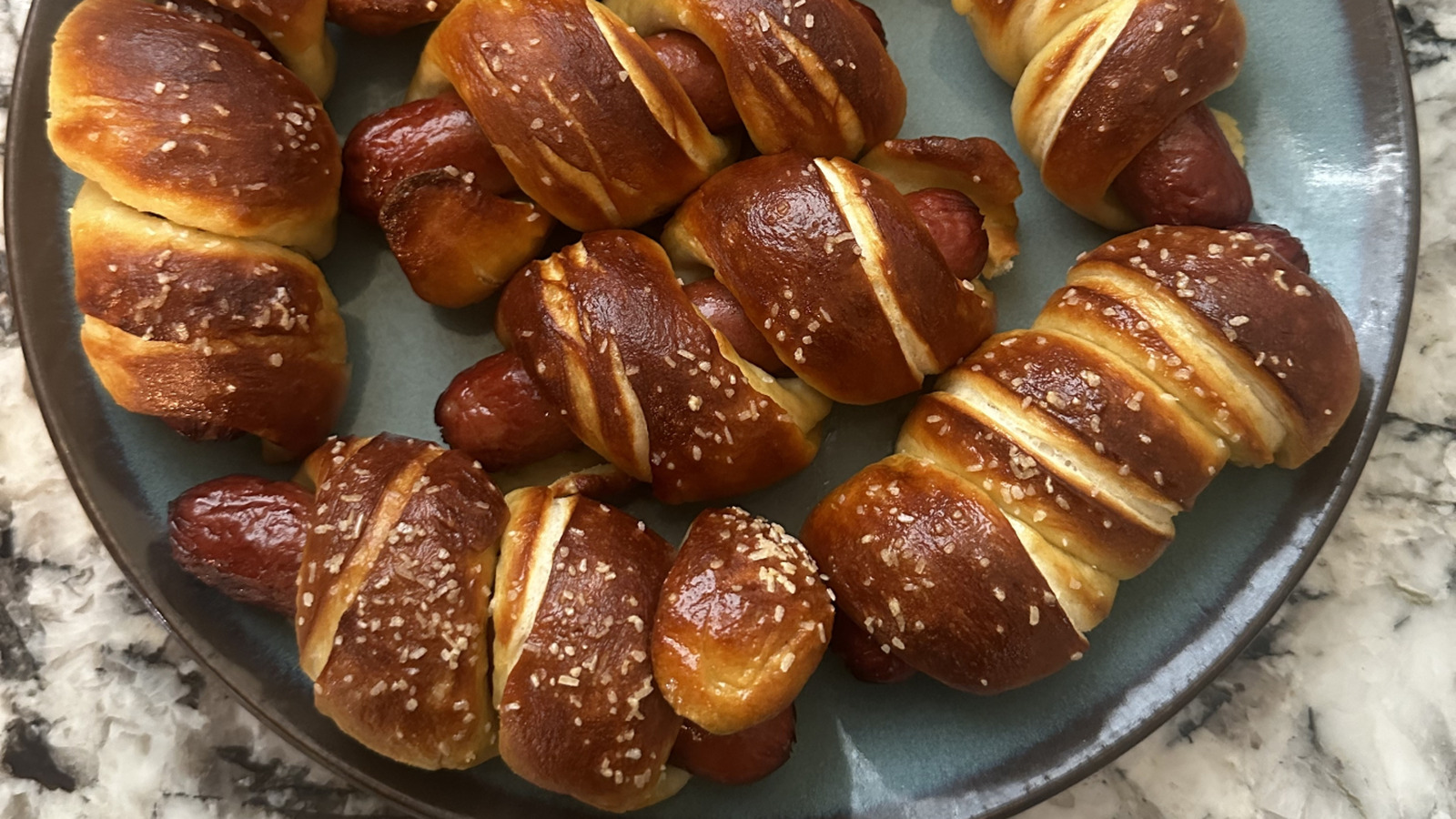 How To Make Quick And Easy Pretzel Dogs Using Frozen Dinner Rolls