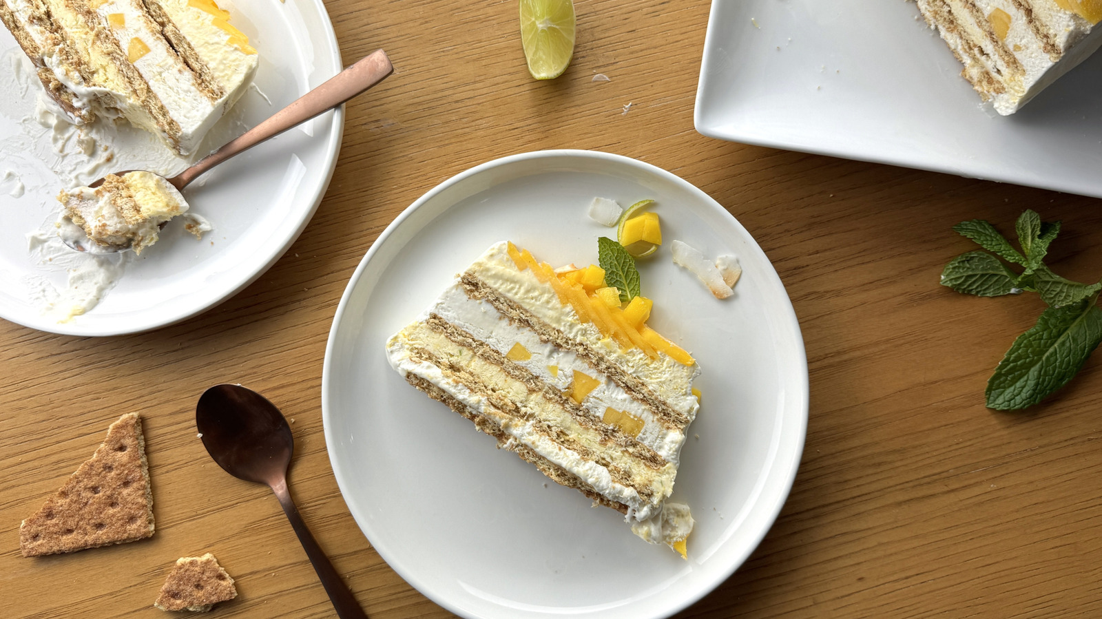 Frozen Mango Float (Filipino Icebox Dessert) Recipe