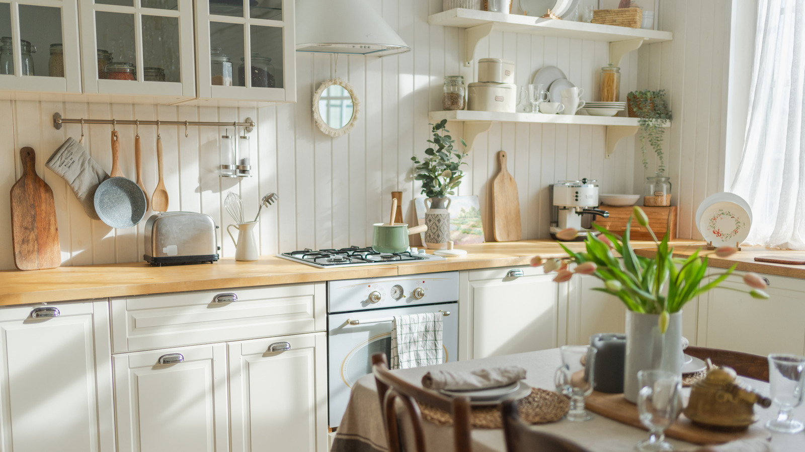Give Your Boring Kitchen Countertops Some Life With This Lovely Styling Tip