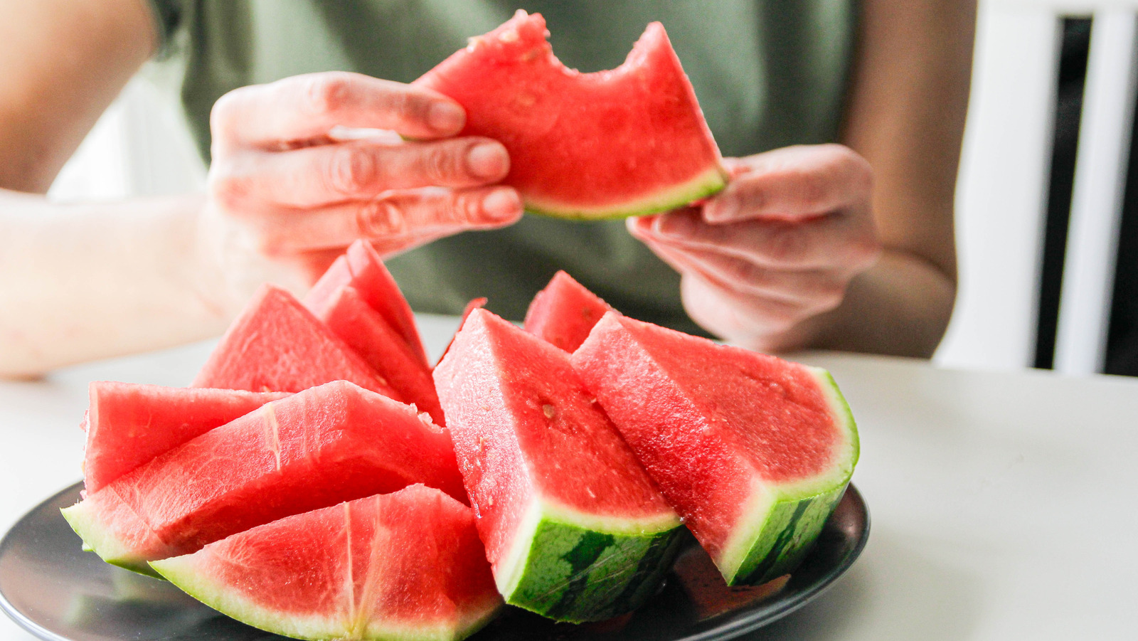 How To Cut Bite-Size Watermelon Pieces For A Backyard BBQ