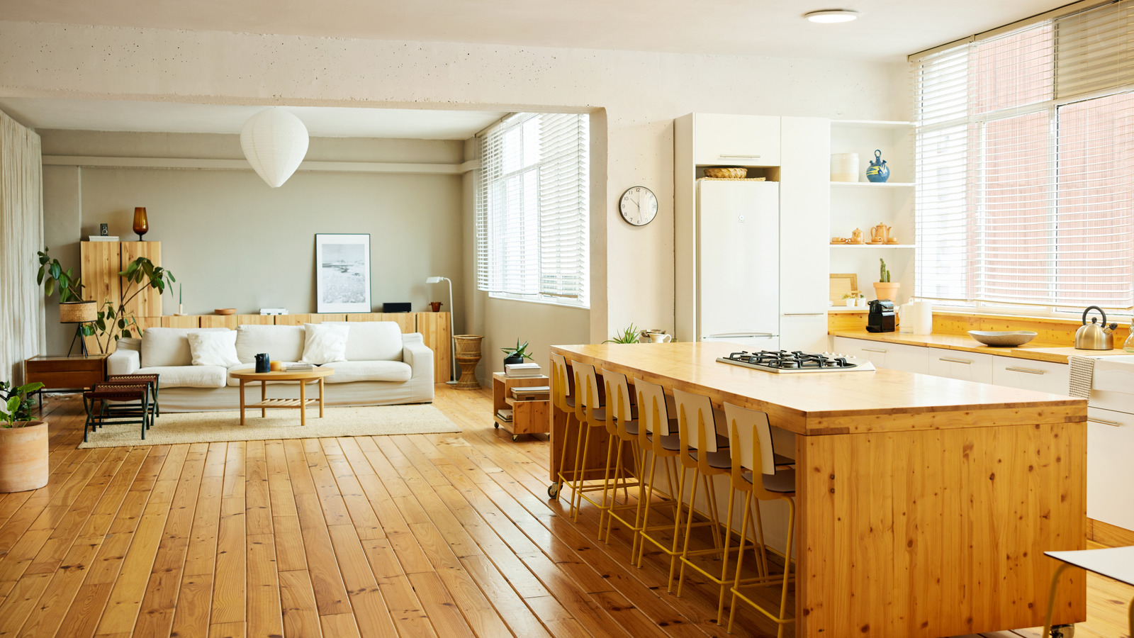 Make An Open-Concept Layout Feel Seamless By Using This Kitchen Lighting Tip