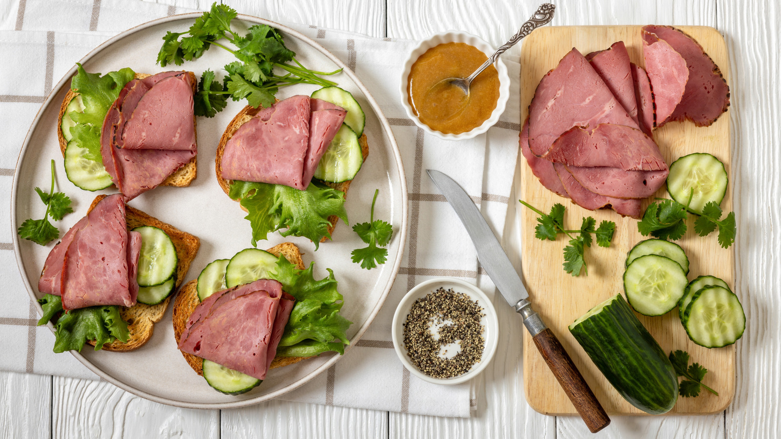 Why You Need Two Mustards For The Best Corned Beef Dipping Sauce