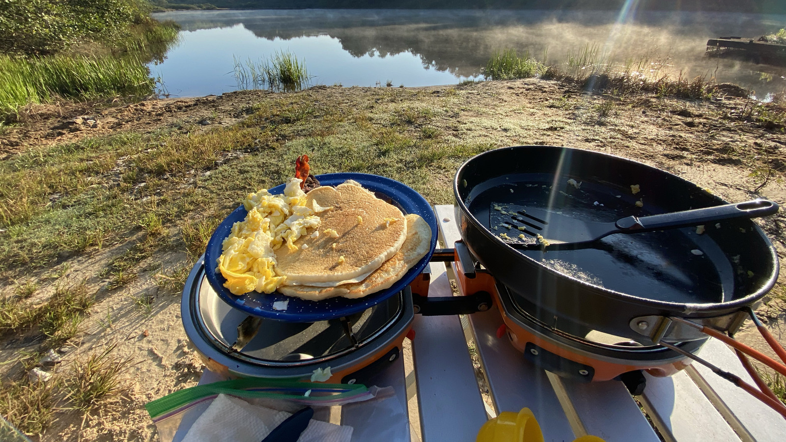 How To Make Pancakes While Camping With This Simple Hack