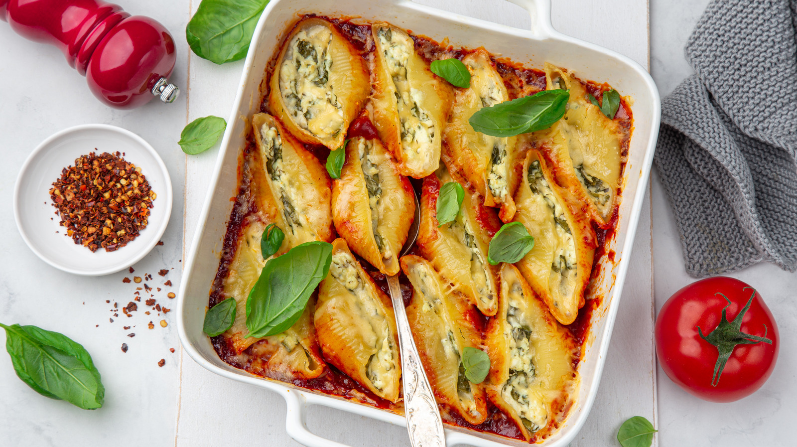 Stuffing Pasta Shells Is Ridiculously Easy With A Piping Bag