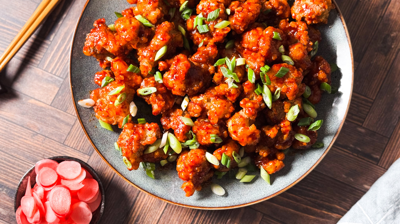 Sweet And Spicy Korean Fried Popcorn Chicken Recipe