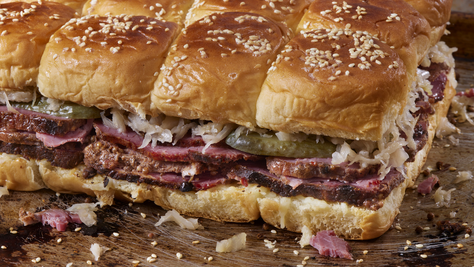 Turn Your Reuben Sandwich Into A Burger And You'll Never Eat It Plain Again