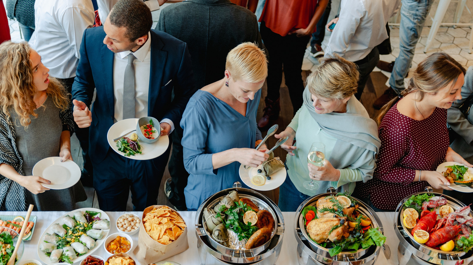 The Smart Buffet Tip To Keep Guests From Wasting Expensive Food
