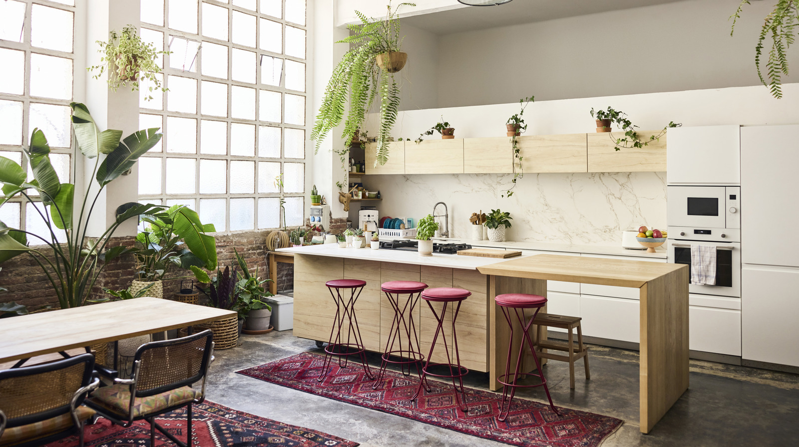 This Hybrid Kitchen Setup Gives You Space For Prep And Dining