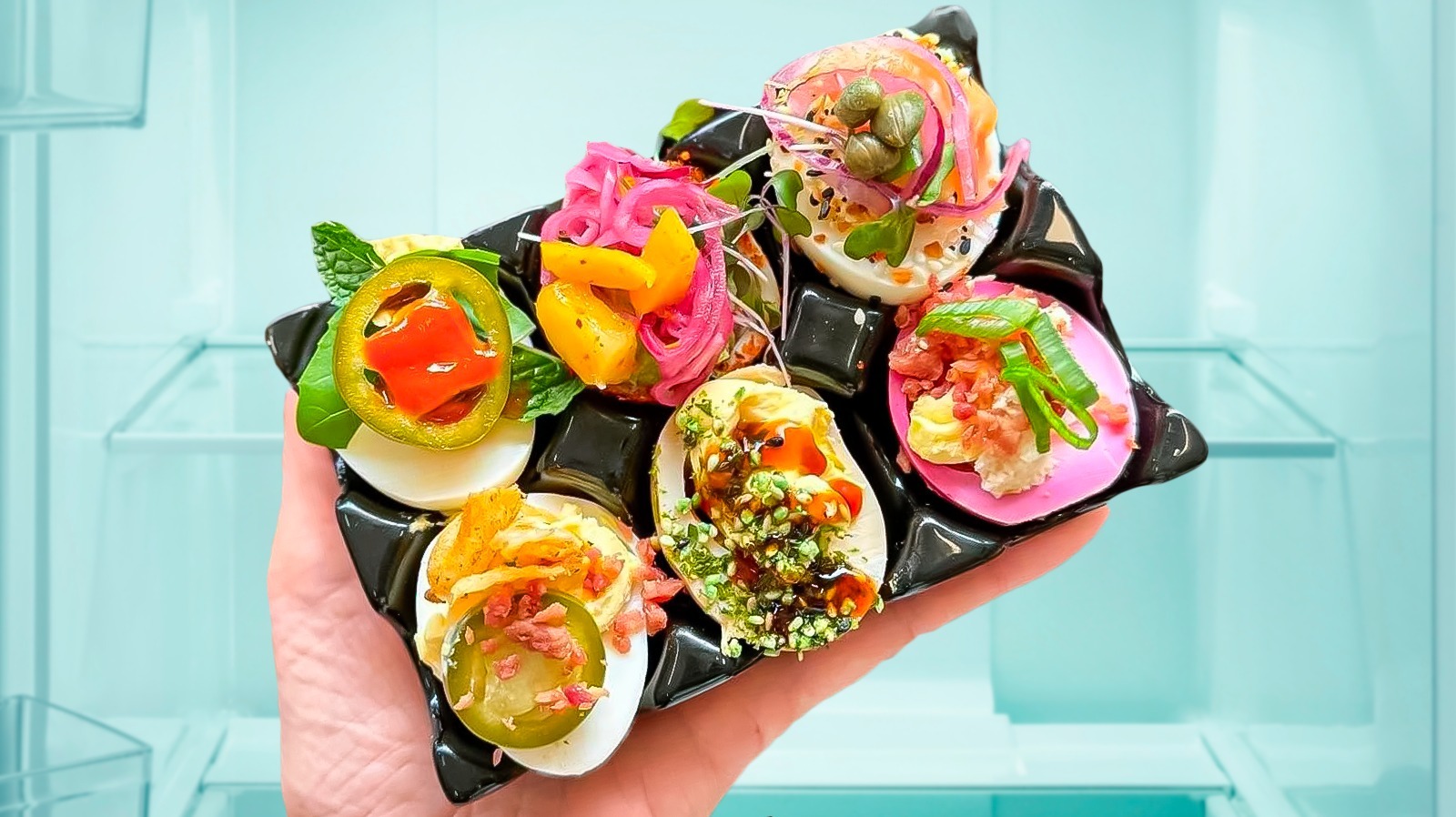 TikTok's Deviled Egg Flights Are Perfect For Leftovers