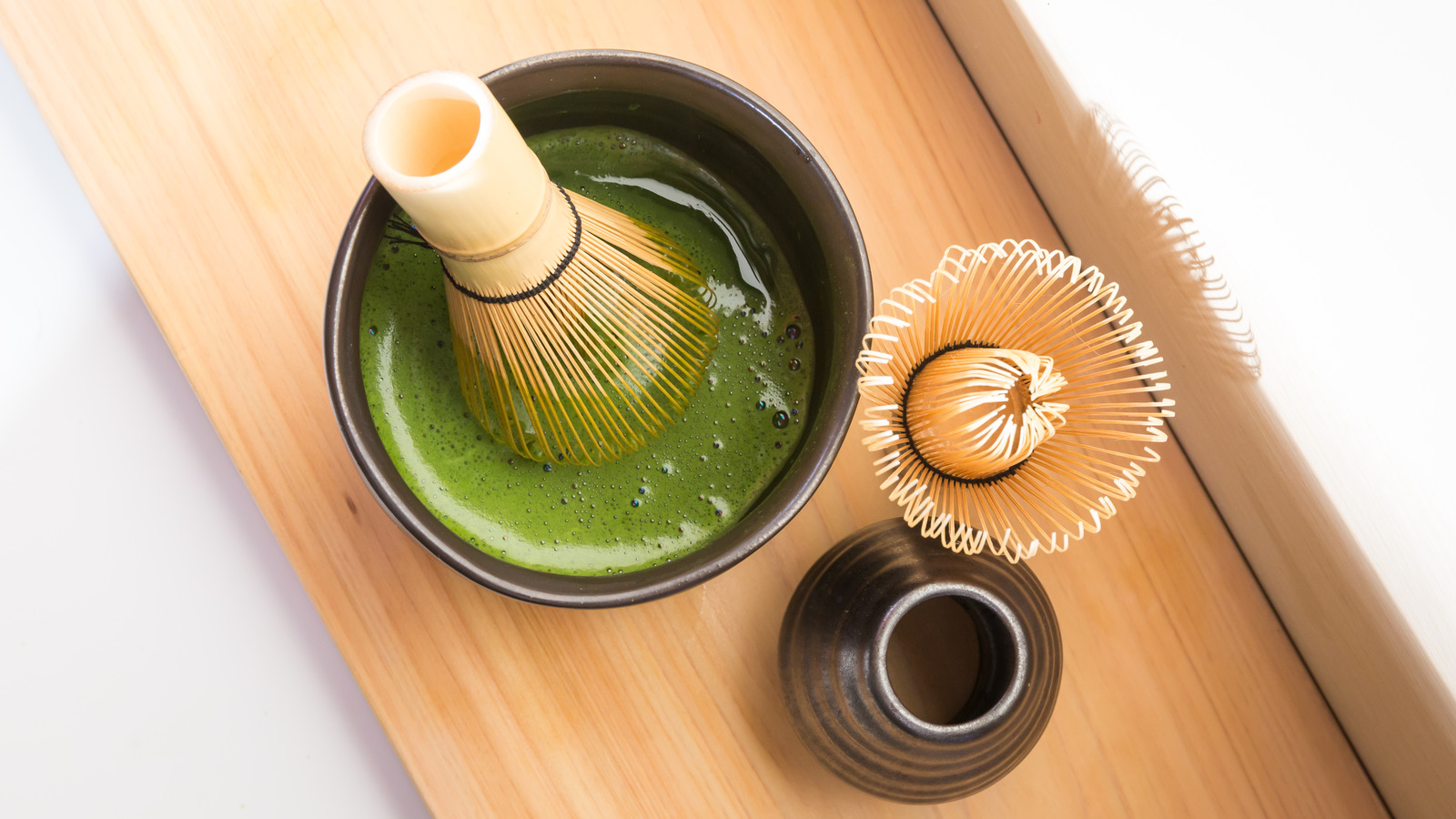 Why It's Crucial To Soak Your Brand New Bamboo Whisk Before Making Matcha