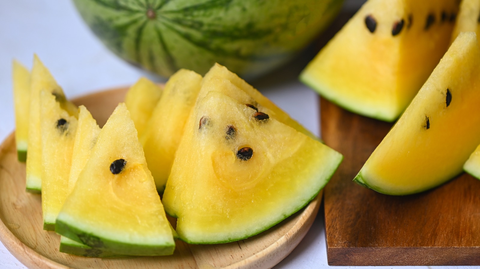 The Flavor Difference In Yellow Watermelon Vs. Red Watermelon